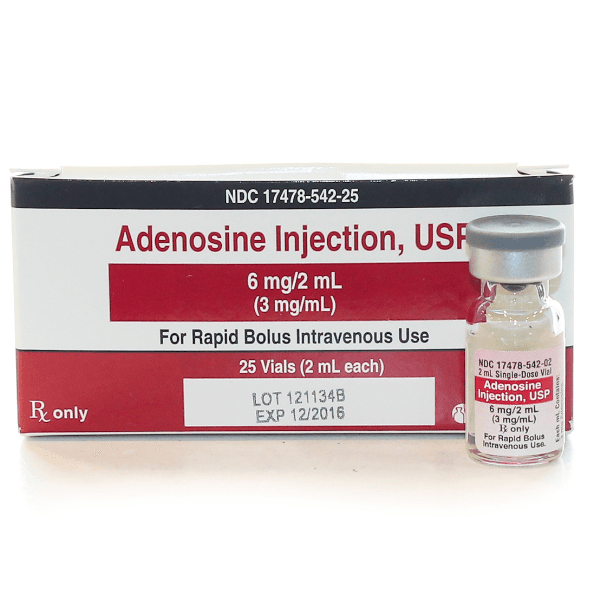 Adenosine 3 mg/mL, Preservative Free 3 mg / mL 2 mL Single-Dose Vial