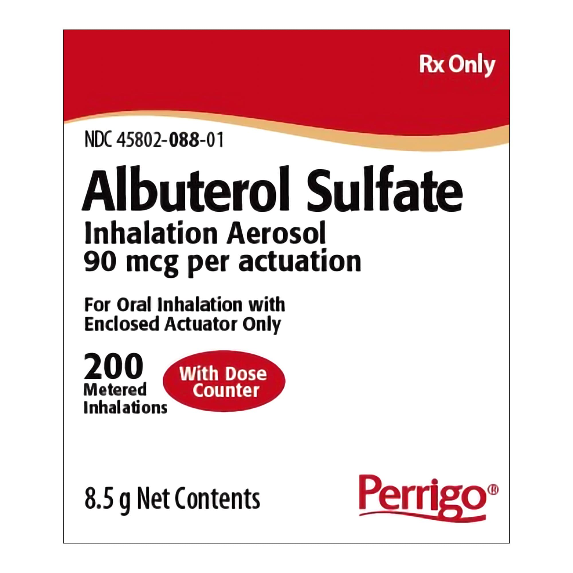 Albuterol HFA Inhaler 90 mcg Aerosol 8.5 gram 200 Doses