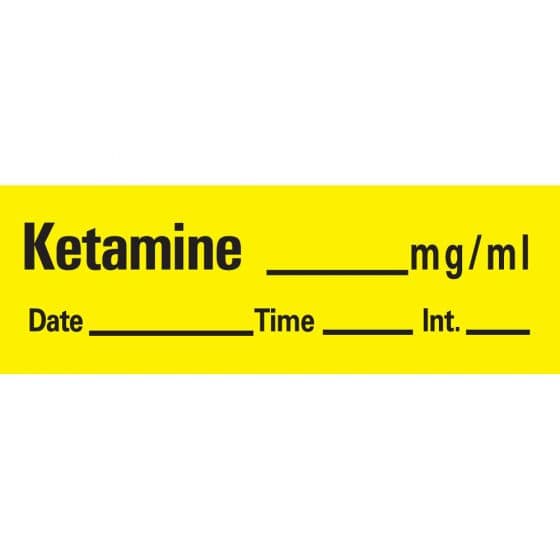 Ketamine Labels 333/Roll
