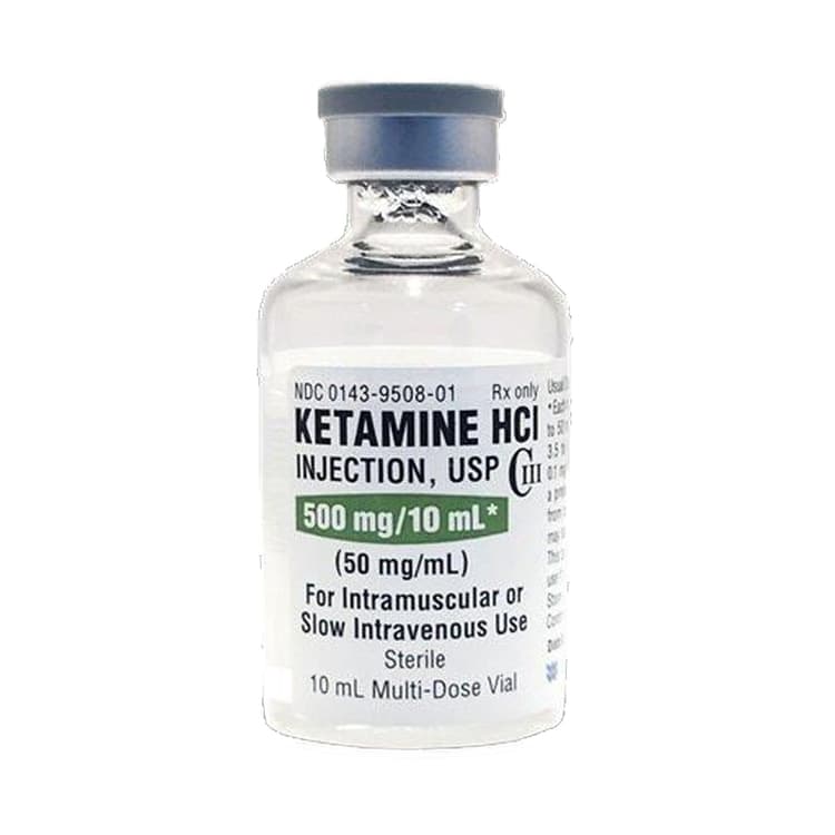 Ketamine HCL 50mg/mL 10 mL Single-Dose Vial 10/box, Class 3