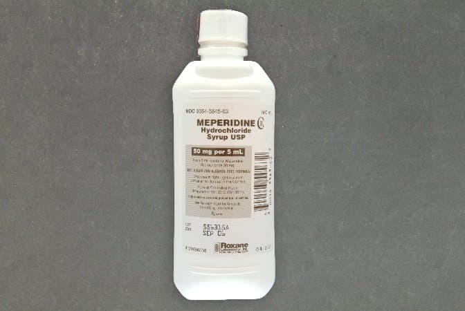 Meperidine HCl 50 mg / 5 mL 500 mL Syrup, CII