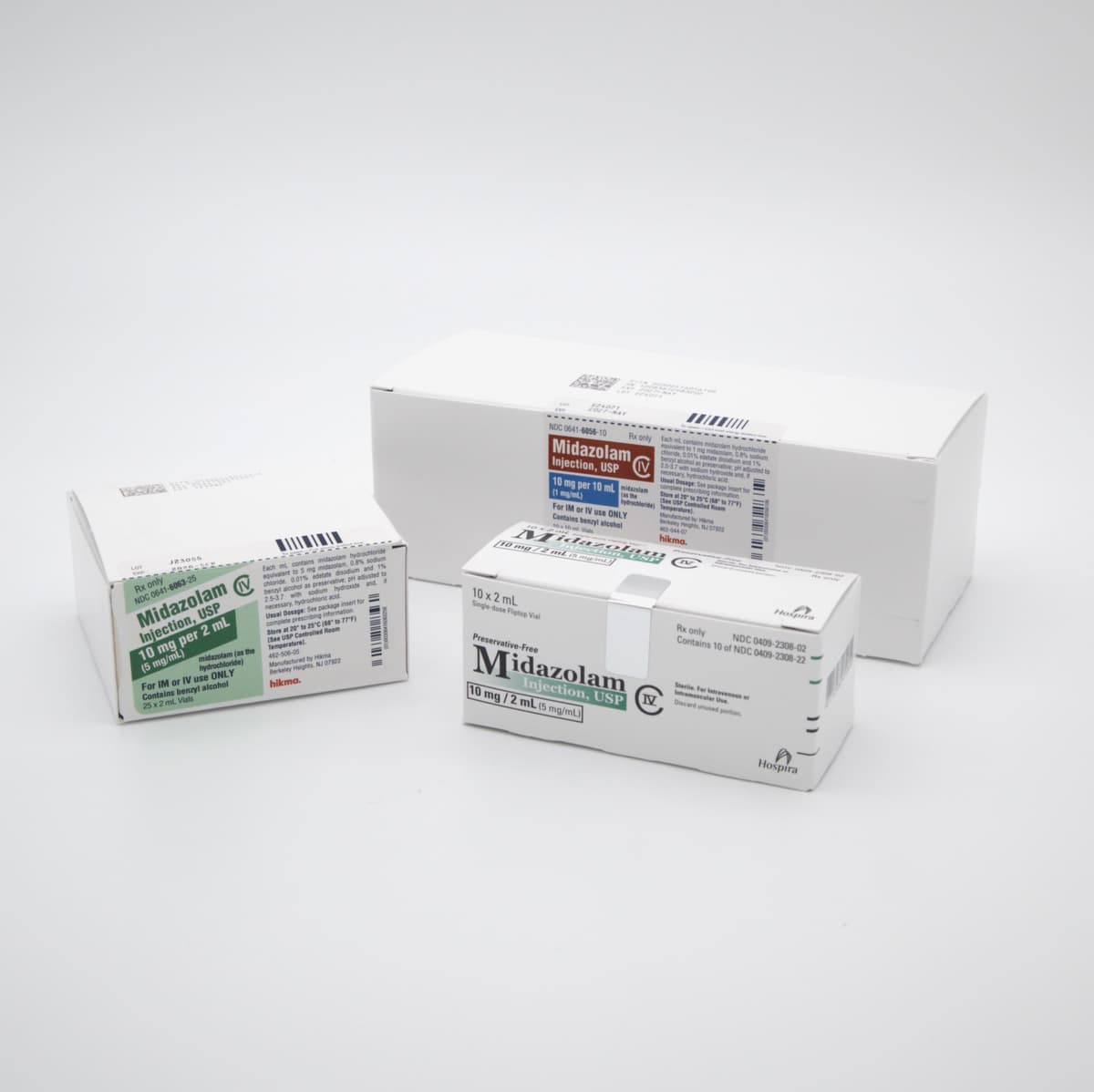 Midazolam HCl 1 mg / mL 10 mL Single-Dose Vial Class 4 10/Box