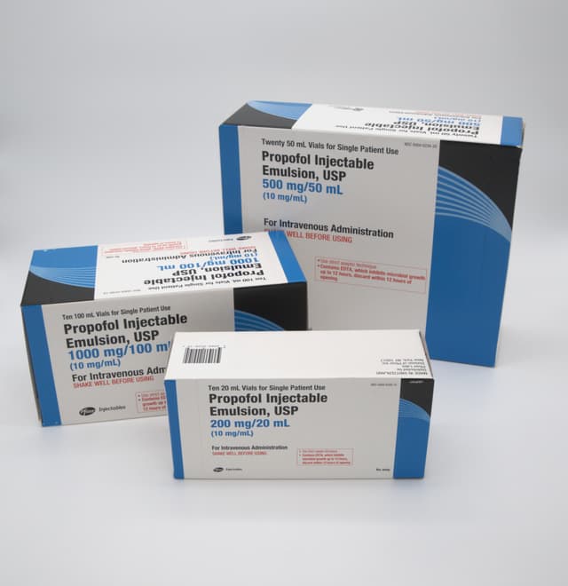 Propofol 1%, 10 mg / mL 20 mL Single-Dose Vial 25/Box